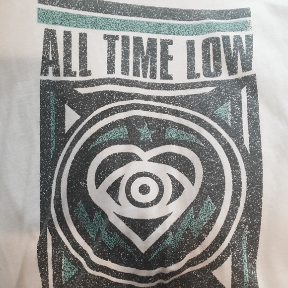 Hot Topic | Tops | All Time Low Future Hearts Tee | Poshmark